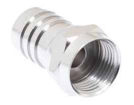 F-Type Male Crimp Connector with 1/2 Crimp Ring - RG59 | ShowMeCables.com