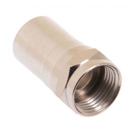 F-Type Male Crimp Connector - RG6 Plenum | ShowMeCables.com