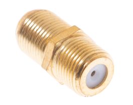 F-Type Female to F-Type Female Inline Splice Coupler Adapter - Gold ...