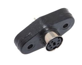 Mini 5 Pin DIN Female Solder Panel Mount Connector | ShowMeCables.com
