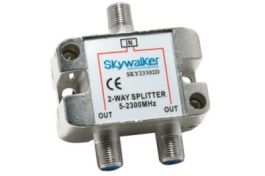 2-Way Coax Splitter - 5 to 2300 MHz - All ports Power Passive ...
