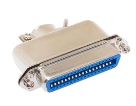 36 Pin Female Solder Centronics Connector - Round Cable | ShowMeCables.com