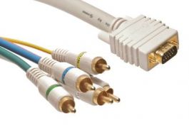 Component Video Cables - Python SVGA to 5 RCA Cable | ShowMeCables.com