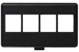 4 Port NetKey Modular Furniture Faceplates | ShowMeCables.com