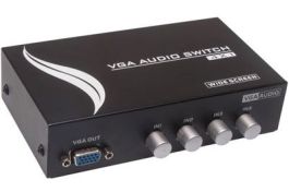 4-Way Manual VGA Switch Box | ShowMeCables.com