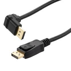 ShowMeCables DisplayPort Cable, Male to Down Angle Male, 8K Resolution ...