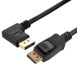 ShowMeCables DisplayPort Cable, Male to Left Angle Male, 8K Resolution ...