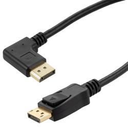 ShowMeCables DisplayPort Cable, Male to Right Angle Male, 8K Resolution ...