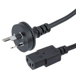 AS 3112 Type I to C13 International Power Cord - 10 Amp | ShowMeCables.com