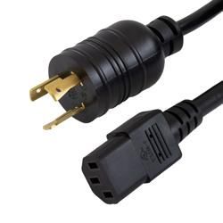 ShowMeCables NEMA L6-20P - C13, SJTOW Power Cable, 250V, 15A, 15FT | ShowMeCables.com
