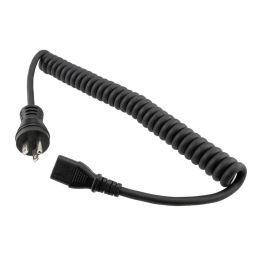 Show Me Cables Hospital Grade N5-15 to C13, Coiled 18AWG Cord, TPE ...