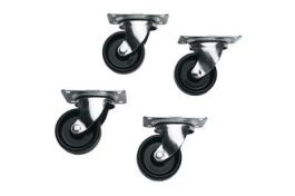 Commercial Grade Casters for Slim 5 and ERK Racks - Set of 4 (Non ...