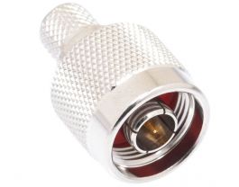 N Male Crimp Connector - RG214 & RG9B/U | ShowMeCables.com