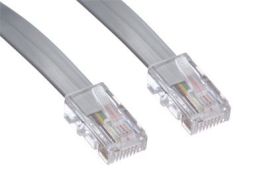 RJ45 Telephone Line Cord - 14FT Reverse Pinned Line Cord | ShowMeCables.com