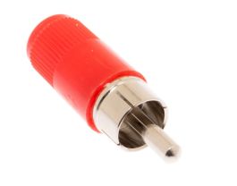 RCA Plastic Plug Red | ShowMeCables.com