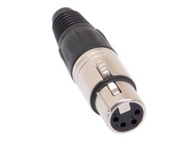 Neutrik 4 Pin XLR Connector - Female | ShowMeCables.com