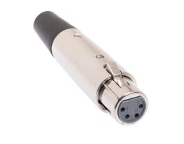 4 Pin XLR Female Connector | ShowMeCables.com