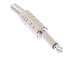 Professional Grade 1/4 Inch Mono Audio Plug- Nickel | ShowMeCables.com