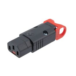 ACPC-C13L C13 LOCKING CONNECTOR, STRAIGHT | ShowMeCables.com