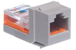 Panduit Netkey Cat5e RJ45 Universal Keystone - International Gray ...