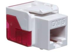 ICC Cat6 RJ45 Keystone Jack - EZ Style - White | ShowMeCables.com