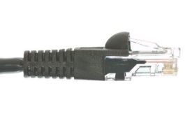 Standard Boot Cat6 Ethernet Patch Cable - Black - 7 FT | ShowMeCables.com