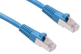 Shielded Cat6 Patch Cable - Blue - 7 FT | ShowMeCables.com