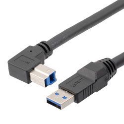 L-com USB 3.0 High Flex Drag Chain Cable Assembly, Type A Male Plug to ...