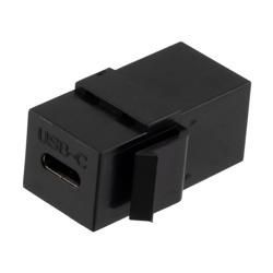 ShowMeCables USB 3.1 Type C Keystone Adapter, 90 Degrees, Black ...