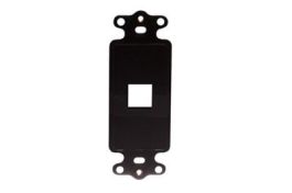 Decora Insert - 1x Keystone Ports – Black | ShowMeCables.com