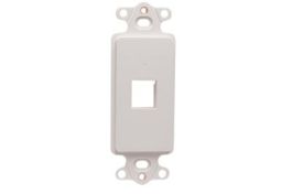 Decora Insert - 1x Keystone Ports – White | ShowMeCables.com