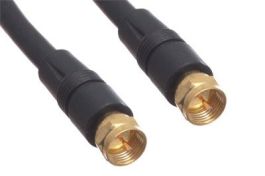 F Type Coax Cable - 75FT RG6 Gold Satellite & Antenna Cable ...