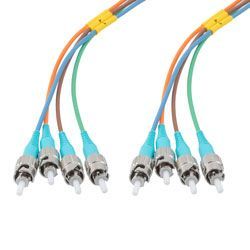 ShowMeCables ST UPC 4x to ST UPC 4x, MM OM3, military tactical ...