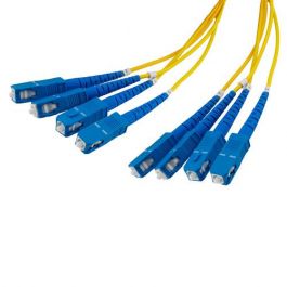 ShowMeCables Fiber Dist Cable, 4 Strand SC/UPC-SC/UPC OS2, 4.8mm Plenum ...