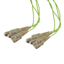 ShowMeCables Fiber Dist Cable, 6 Strand SC/UPC-SC/UPC OM5, 5mm PVC Jkt ...