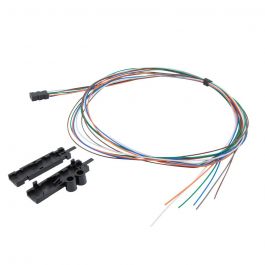L-Com 6 cores Fiber Ribbon Fan-Out Kit with 6colour 0.9mm 1M PVC empty ...