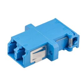 LC Duplex Shuttered Coupler | Single mode | With Flange | Blue ...