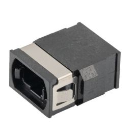 MPO/MTP Type A Coupler | Reduced Flange | Single Dust Cap | Black ...