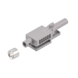 Versatile Link Gray Simplex Latching-Style Connector. For use with 1.0 ...