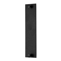 Fiber Sub Panel Blank No Holes - Black | ShowMeCables.com
