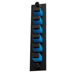 Fiber Sub Panel | SC Simplex Single mode Couplers | 6 count | Ceramic ...