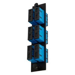Fiber Sub Panel | SC Duplex Single mode Couplers | 6 count | Ceramic ...