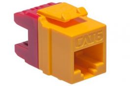 ICC Cat6 RJ45 Keystone Jack - HD Style - Yellow | ShowMeCables.com