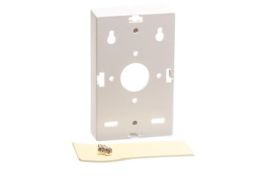 Wall Plate Low-Profile Mounting Box - White | ShowMeCables.com