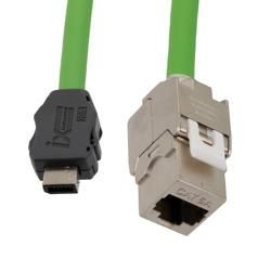 ShowMeCables ix Industrial Category 6a Ethernet Cable, ix A Key to RJ45 Jack, 26AWG Double ...