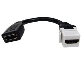 HDMI Keystone | Pigtail Cable | ShowMeCables.com