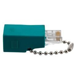 ShowMeCables ISDN Loopback Adapter RJ48C Jack & RJ45 Male, Teal ...