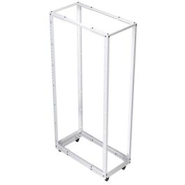 L-com 45U adjustable depth 4-post open frame network rack RAL9003 ...