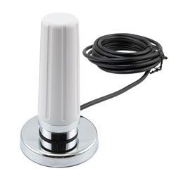 L-com 617-7125MHZ 3dBi Omni Antenna with NMO, White, N-Female Connector ...