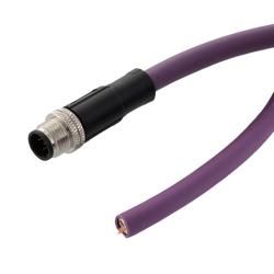 ShowMeCables IP68 M12 5 Position B-code Male to Open, Industrial Drag ...